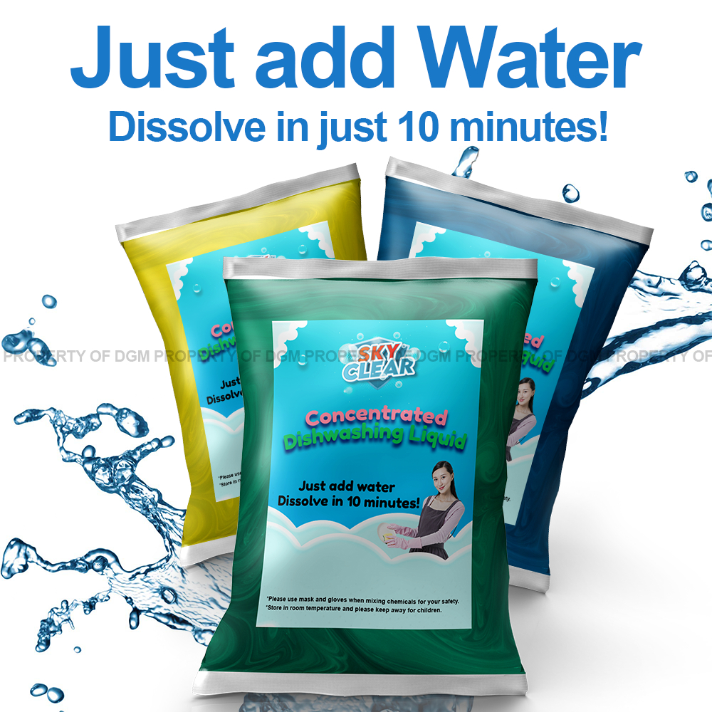 Instant DIY Dishwashing Liquid Kit (Just Add Water) 3L - 18L Yield ...