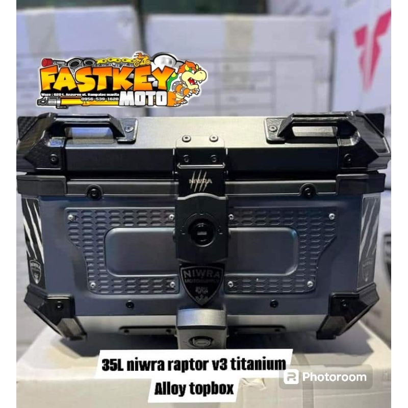 35 liters alloy topbox niwra f2moto ,raptor | Shopee Philippines