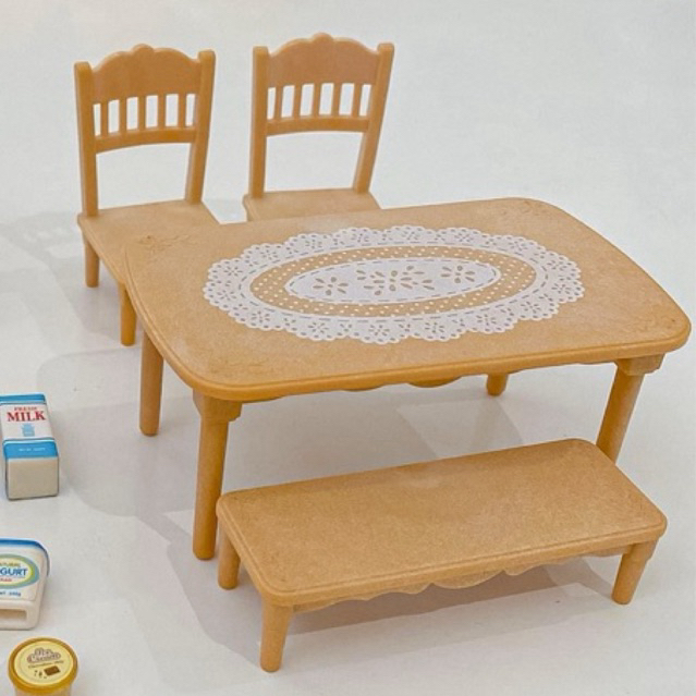Sylvanian Families Dining Table Set Preloved | Shopee Philippines