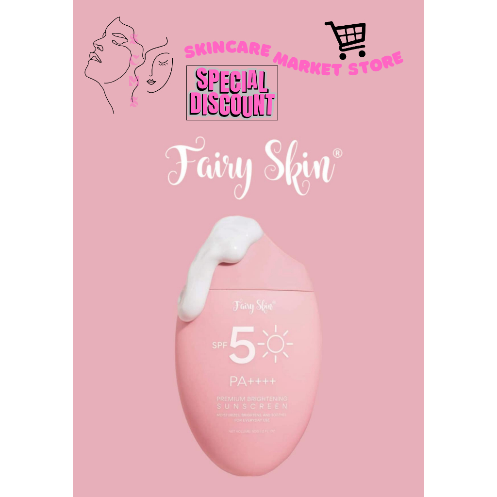 FAIRY PREMIUM BRIGHTENING SUNSCREEN | SPF50 PA++++ 50g | Shopee Philippines