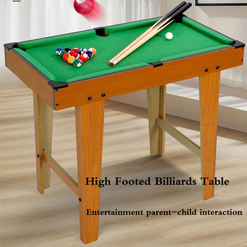 Mini Billiard Table for Kids Wooden With Tall Feet Pool Table Set Taco ...