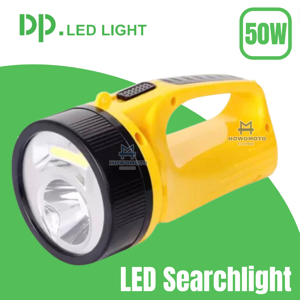 DP LED Rechargeable Searchlight 50W Electric Torch Flashlight Emergency ...