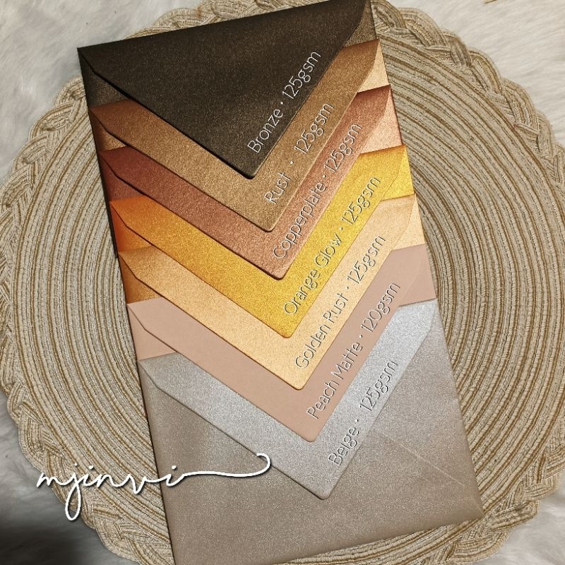 Rust Copper Invitation Envelope for Wedding & Birthdays | Shopee ...