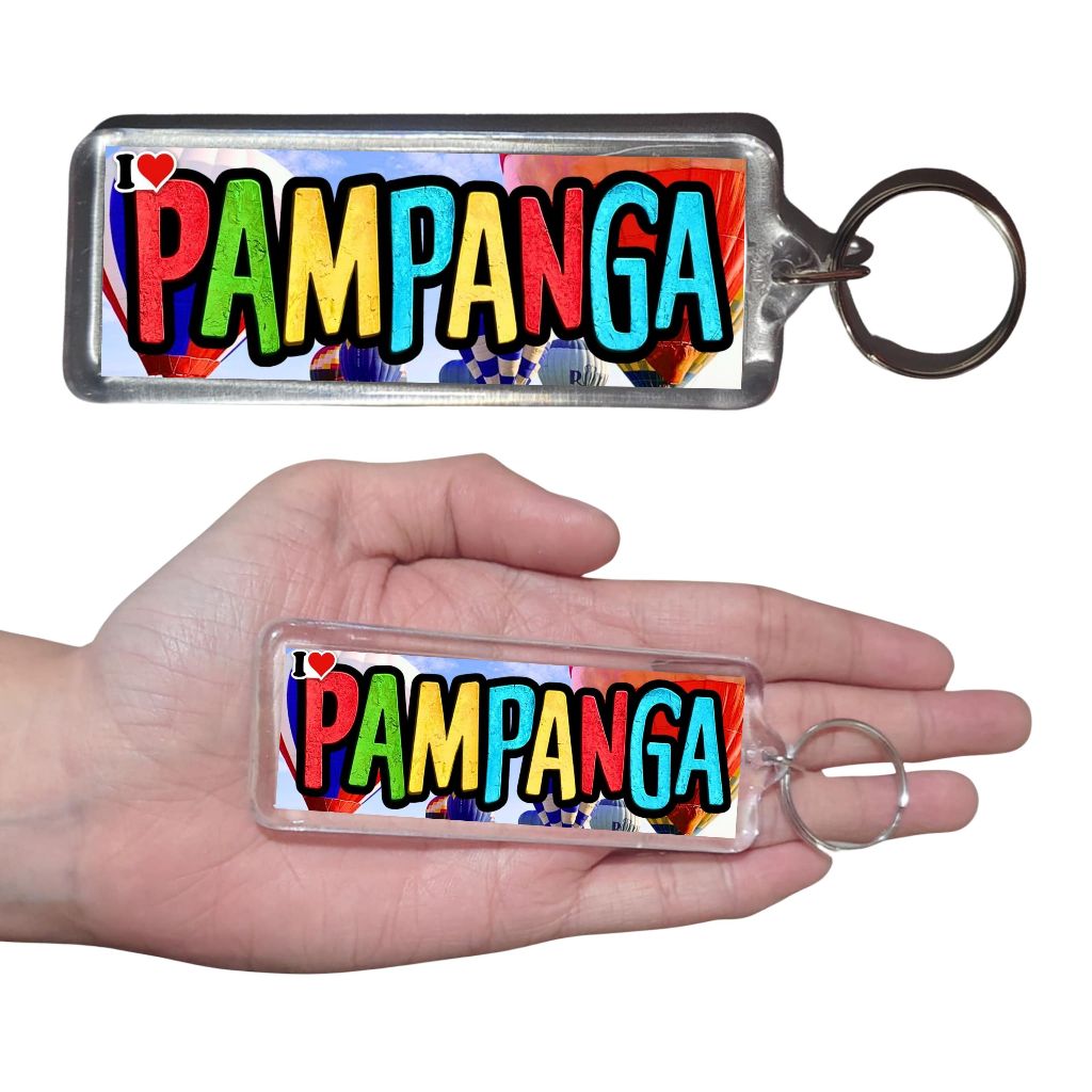 I LOVE PAMPANGA RECTANGLE KEYCHAIN DESIGN | Shopee Philippines