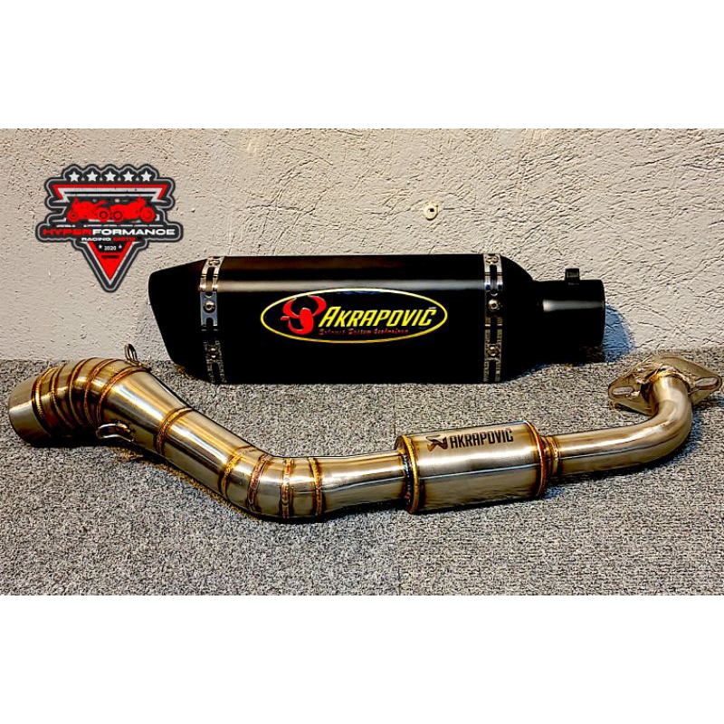 YAMAHA AEROX 155 BIG ELBOW MUFFLER EXHAUST PIPE 51mm / AKRAPOVIC Akra ...