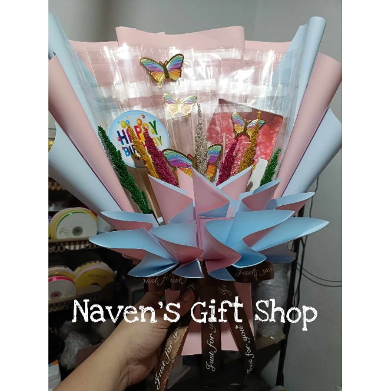 Money Bouquet Empty Bouquet with fairy lights | Shopee Philippines
