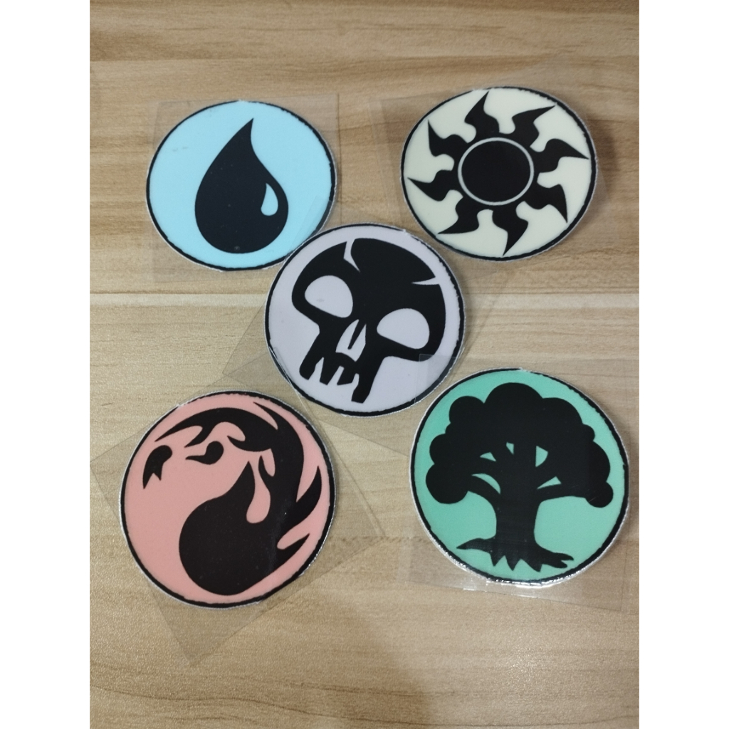 MTG Mana Symbol Decals Custom 3D UV Transfer Sticker, for School, Car ...
