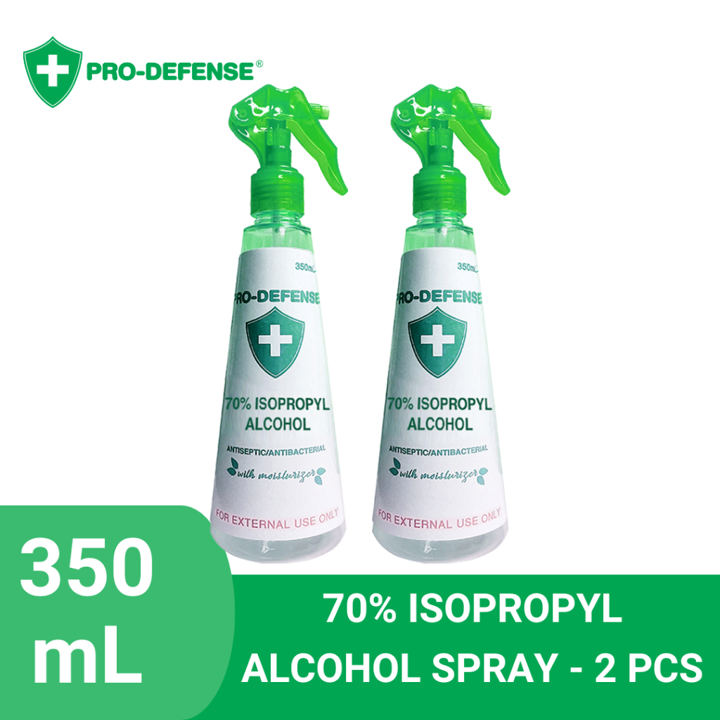 Pro-Defense 70% Isopropyl Alcohol Trigger Spray 350 ml - 2pcs | Shopee ...