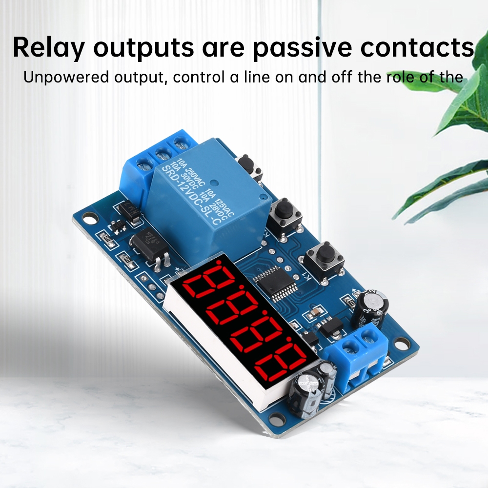 DC 12V Digital Led Display Automation Delay Relay Switch Module Timer Control | Shopee Philippines