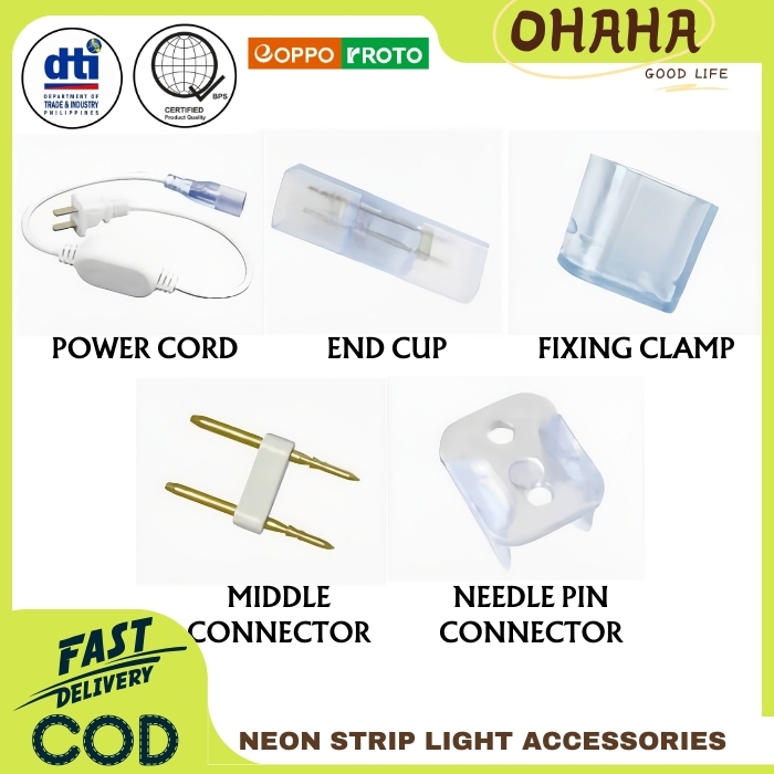 OHAHA NEON LED STRIP LIGHT ACCESSORIES INSTALLATION | Shopee Philippines