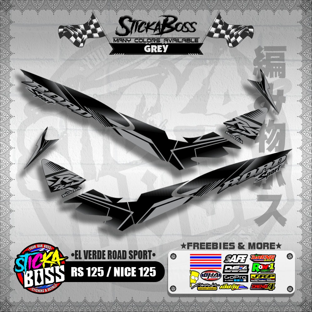 RS 125 / NICE 125 DECALS ( EL VERDE ROAD SPORT ) [ PREMIUM GLOSSY ...