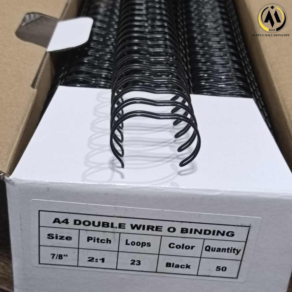 50pcs 2:1 Double Loop Binding Wire 7/8" (22.2mm) A4 (23Loops) | Shopee Philippines