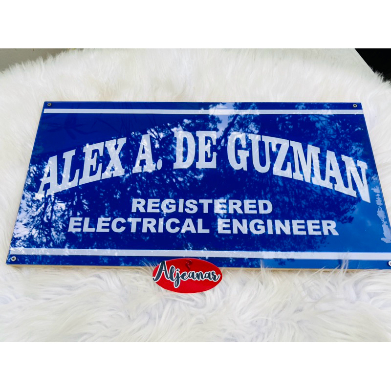 Professional SignBoard - Acrylic License Signage - Customize | Shopee ...