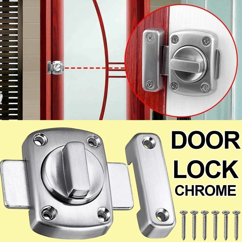 Universal Twist Lock Zinc Alloy Security Thicken Cast Barrel Bolt Slide ...