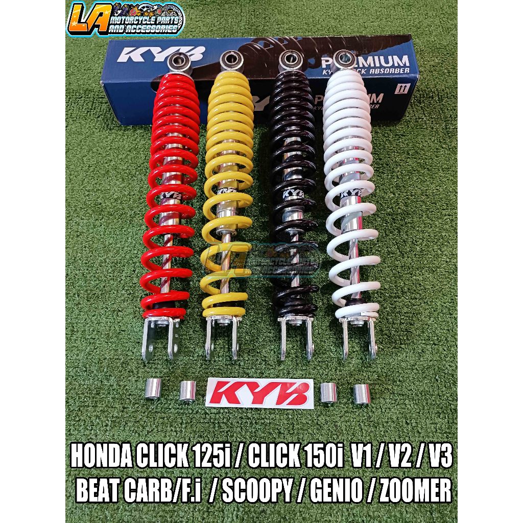 KYB REAR SHOCK ABSORBER 320MM HONDA CLICK 125/CLICK 150 V1/V2/V3/BEAT ...