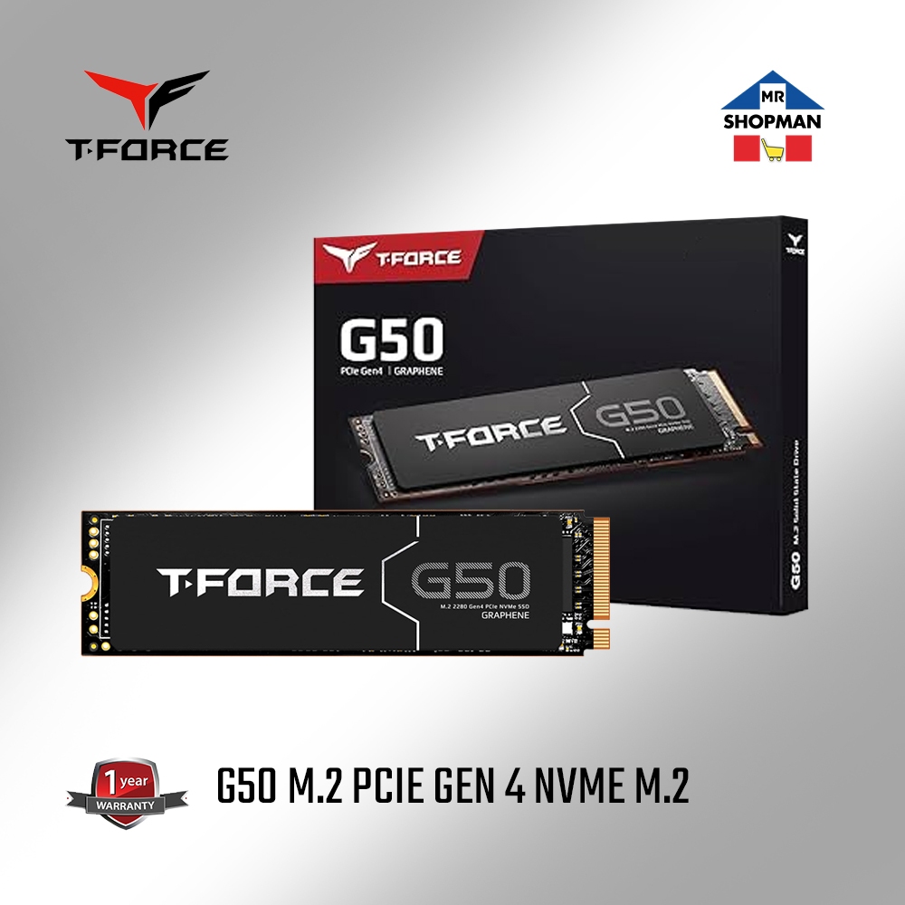 Teamgroup Tforce G50 1Tb / 2Tb PCIe Gen 4 Nvme M.2 SSD Storage T Force ...