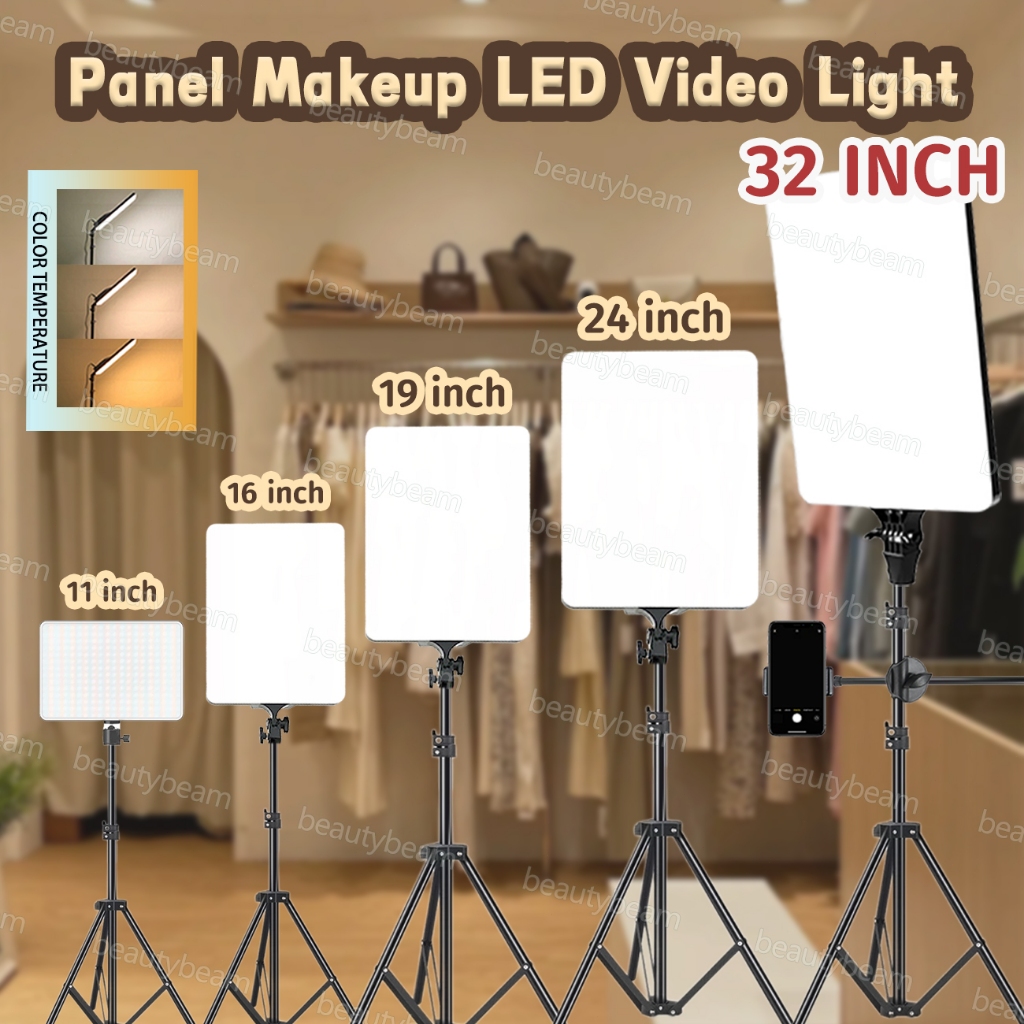 LED Video Light With Stand Photography Fill Light Studio Lighting Video ...