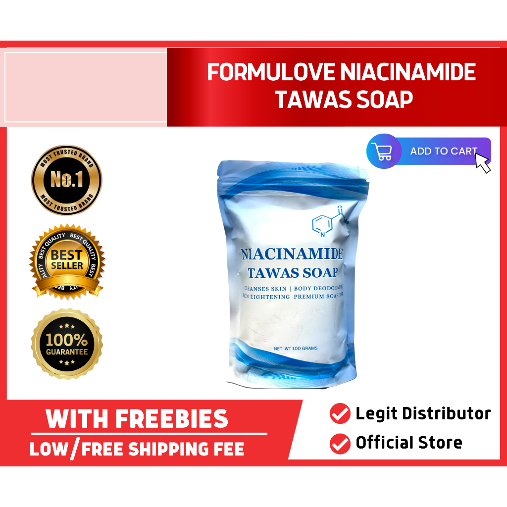 FORMULOVE NIACINAMIDE TAWAS SOAP 100 GRAMS | Shopee Philippines