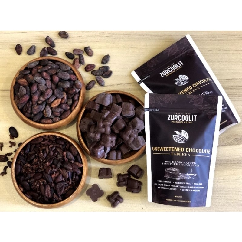 Tablea 100% Premium Cacao - BUY 2 GET 1 Herbal Coffee Mix (250 grams ...