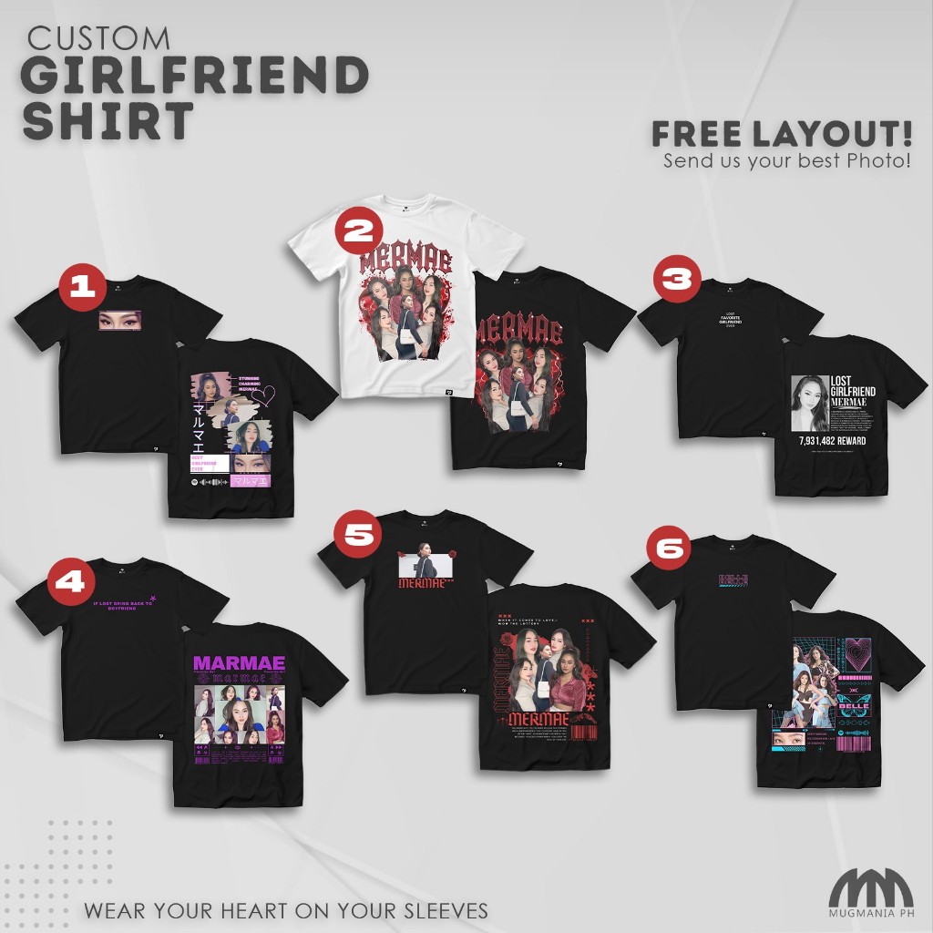 NEW DESIGN - Customized GF Shirt - Girlfriend T-shirt V3 - Mugmania ...