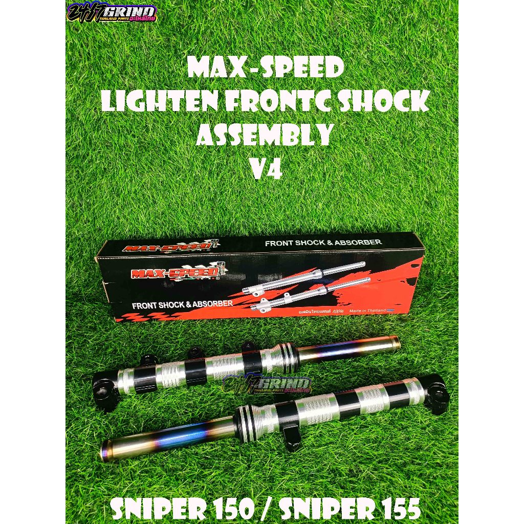 YAMAHA SNIPER 150 / SNIPER 155 MAX-SPEED TITANIUM LIGHTEN FRONT SHOCK ...