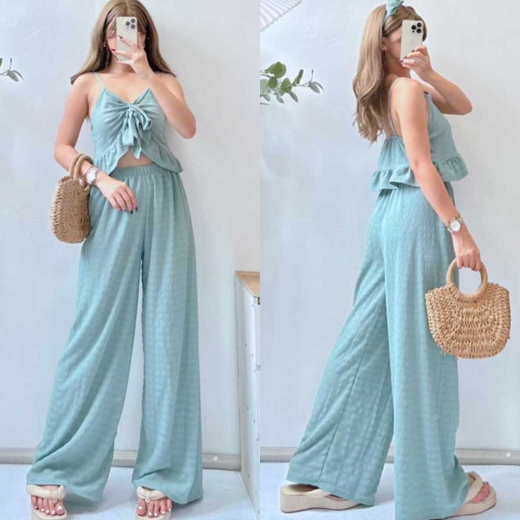 Sunny&Co VCAY Women's Fashion Cute Summer Color Two-Wear Front Knot ...