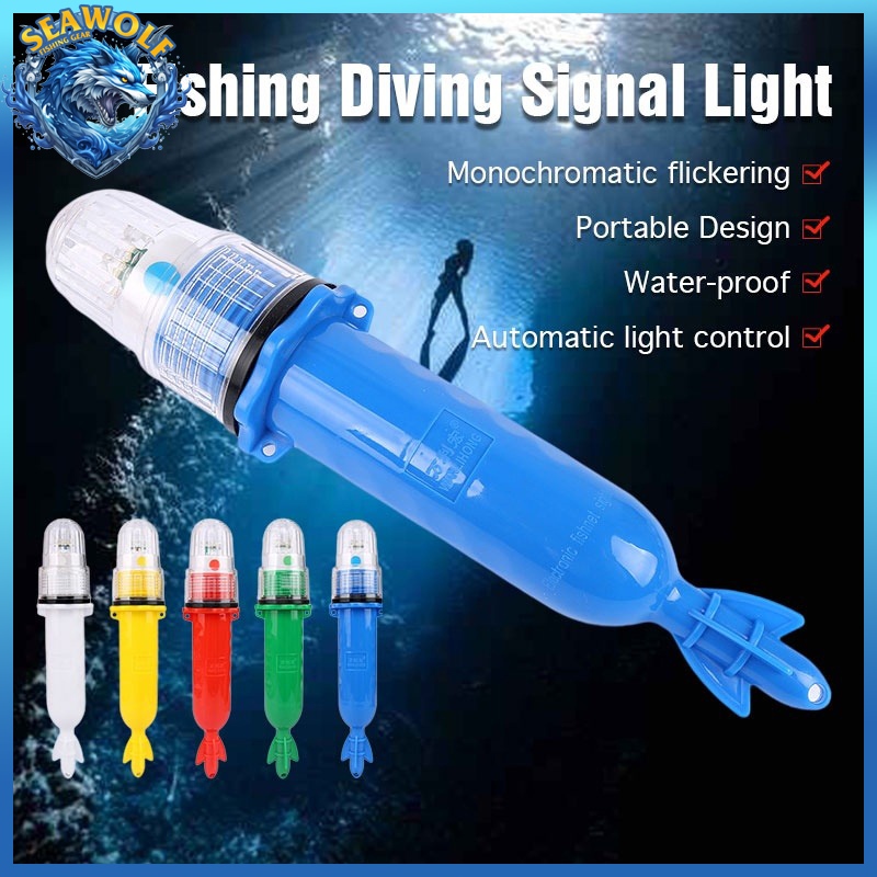 Fishing Light LED Underwater Diving Signal Light Waterproof Torpedo ...