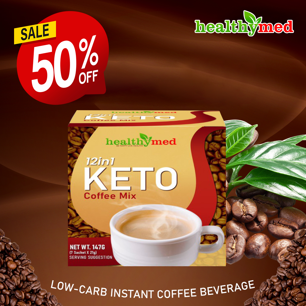 Healthymed 12 in 1 Keto Coffee Mix ( 7 Sachets x 21 gramms ) | Shopee ...