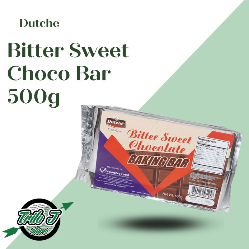 Dutche Bitter Sweet Choco Bar 500g | Shopee Philippines