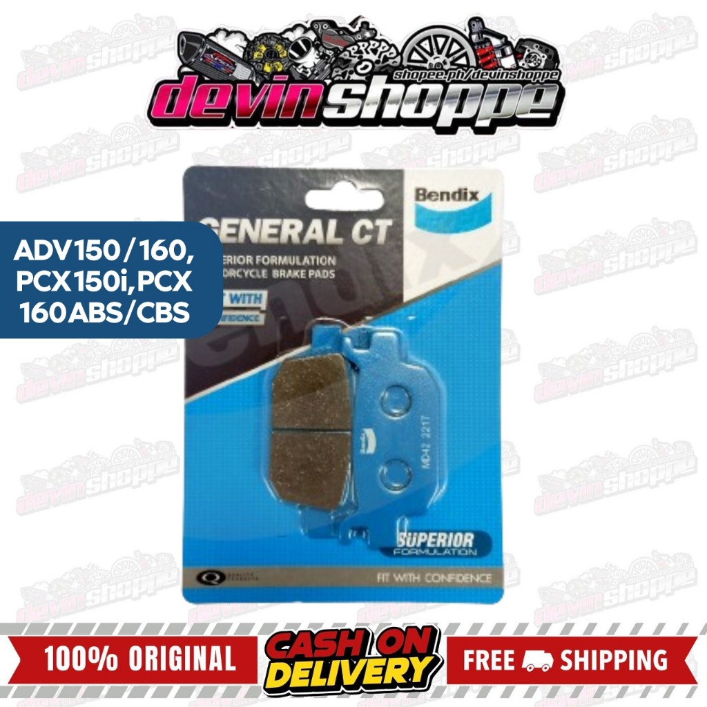 BENDIX BRAKE PAD FOR ADV 150 / 160, PCX 150I, PCX 160 ABS/CBS | Shopee ...