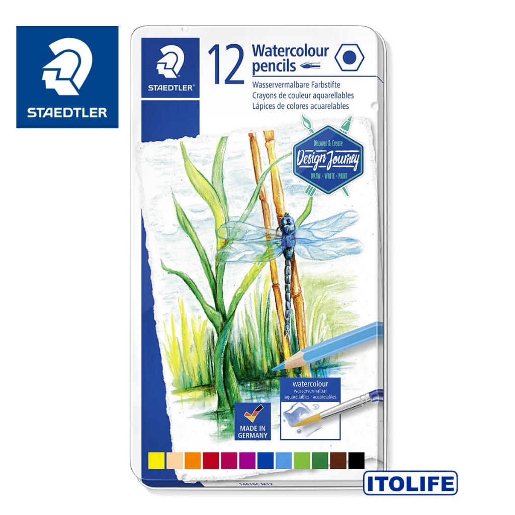STAEDTLER Design Journey Watercolor Pencils- 12 Colors Set | Shopee ...