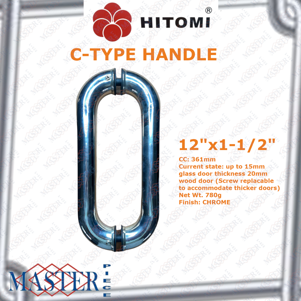 C type Handle Stainless 38mm x 12inches | Shopee Philippines