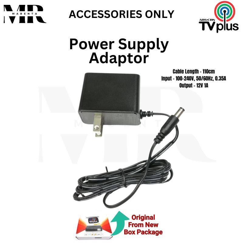Tv Plus Power Adaptor original 12V- Power Supply Adapter From Original ...