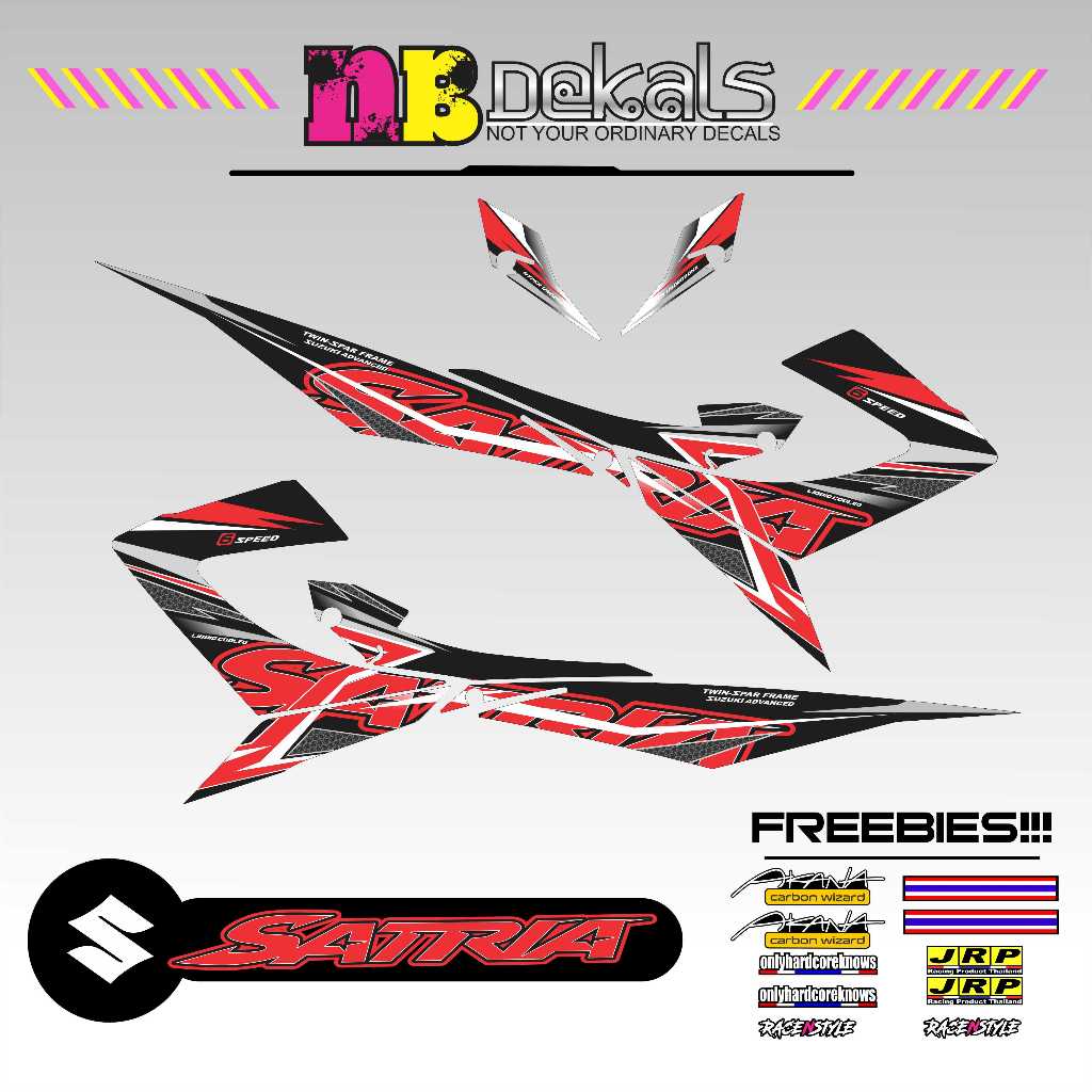 RAIDER 150 CARB BIG SATRIA DESIGN DECALS | Shopee Philippines