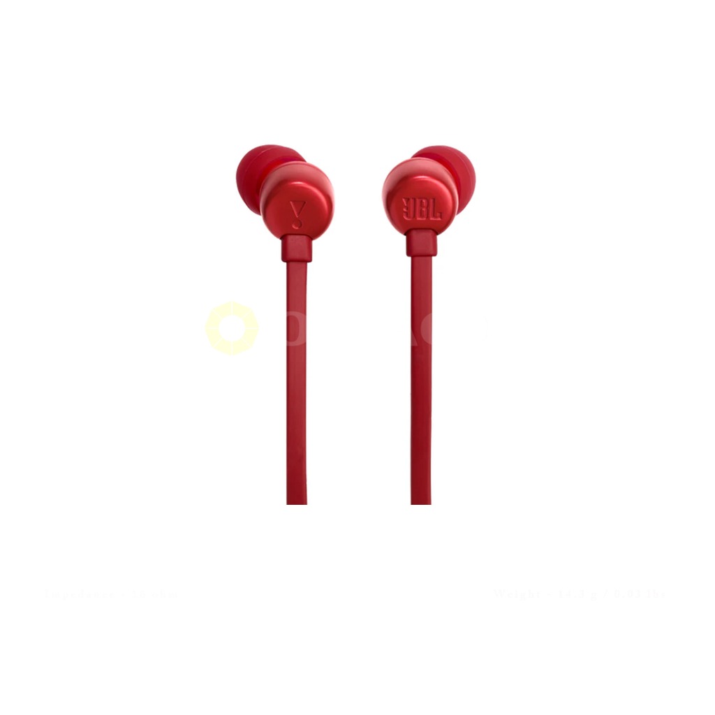 JBL T310C RED WIRED EARPHONES WITH MIC | Shopee Philippines