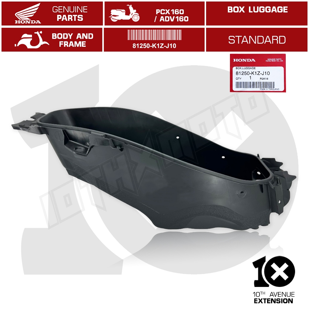 10thX HONDA Genuine U - Box Luggage Part No. 81250-K1Z-J10 for PCX 160 ...