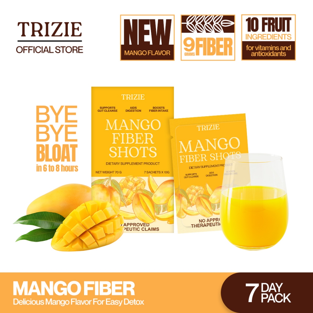 TRIZIE Mango Fiber 7-day Pack (7 sachets x 10g) | Shopee Philippines