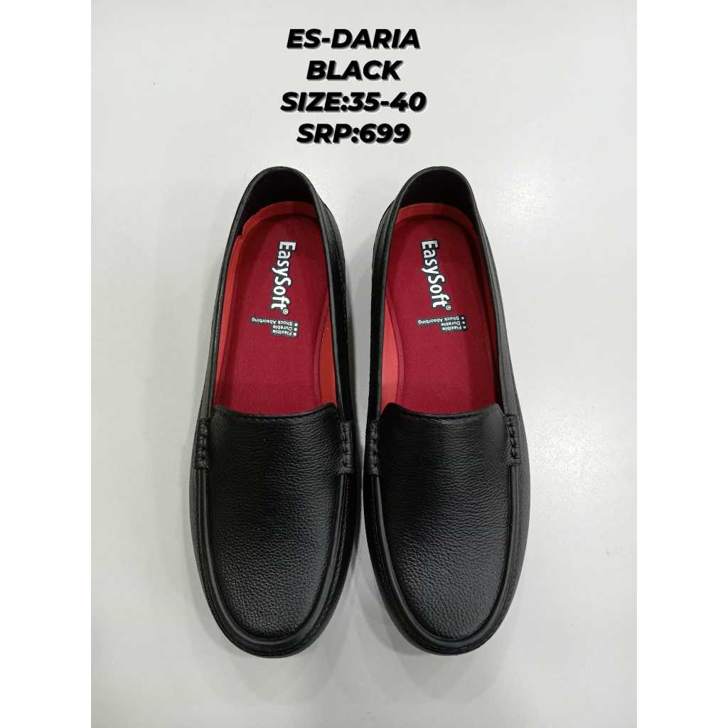 EASY SOFT DARIA MBLACK SCHOLL SHOES FOR WOMEN | Shopee Philippines
