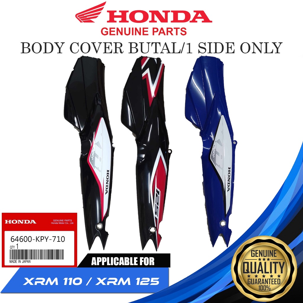 HONDA GENUINE BUTAL BODY COVER/SIDE COVER FOR XRM 110/125 ( 64600-KPY ...
