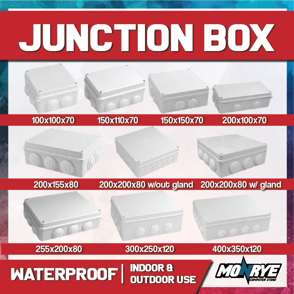 High-Durability CCTV Junction Box - CCTV Indoor Outdoor Weather Water ...