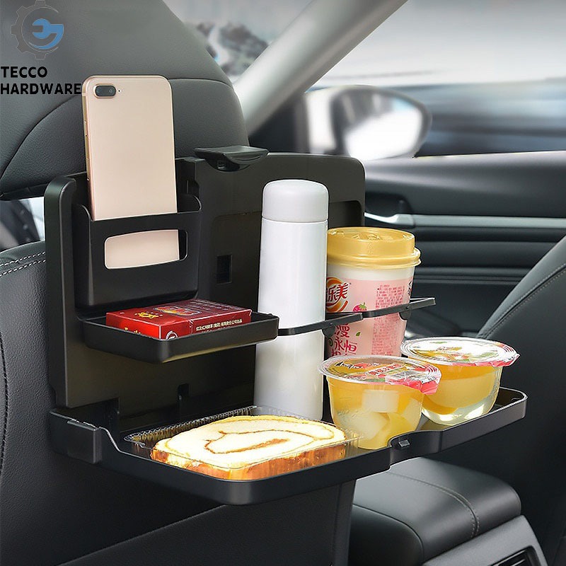 TeccoPortable Car Dining Table Folding Food Cup Tray Car Interior ...