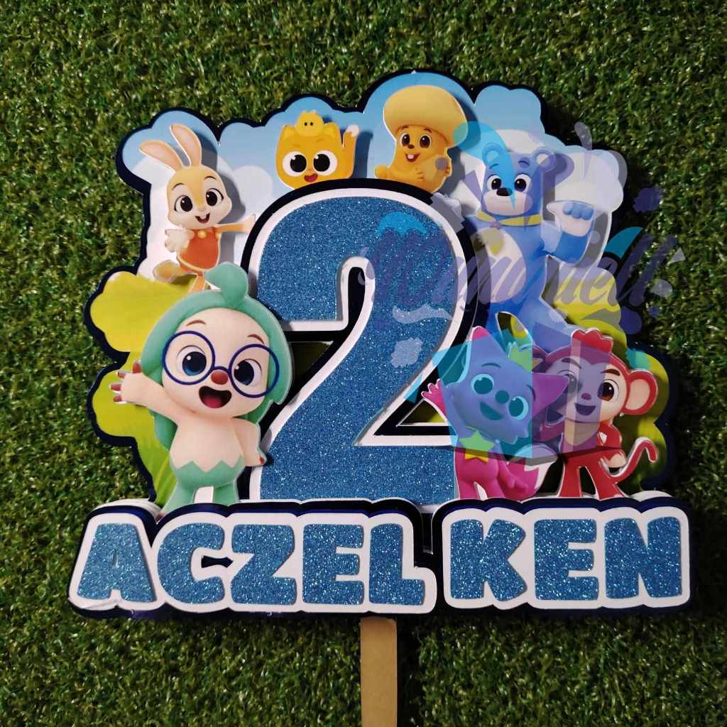 Hogi and Pinkfong Cake Topper (3d/Layered) | Shopee Philippines
