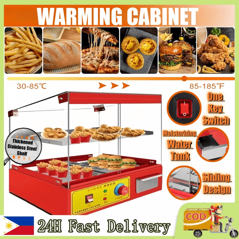 Electric Food Warmer Cabinet Food Heater Showcase Multi-layer Storage ...