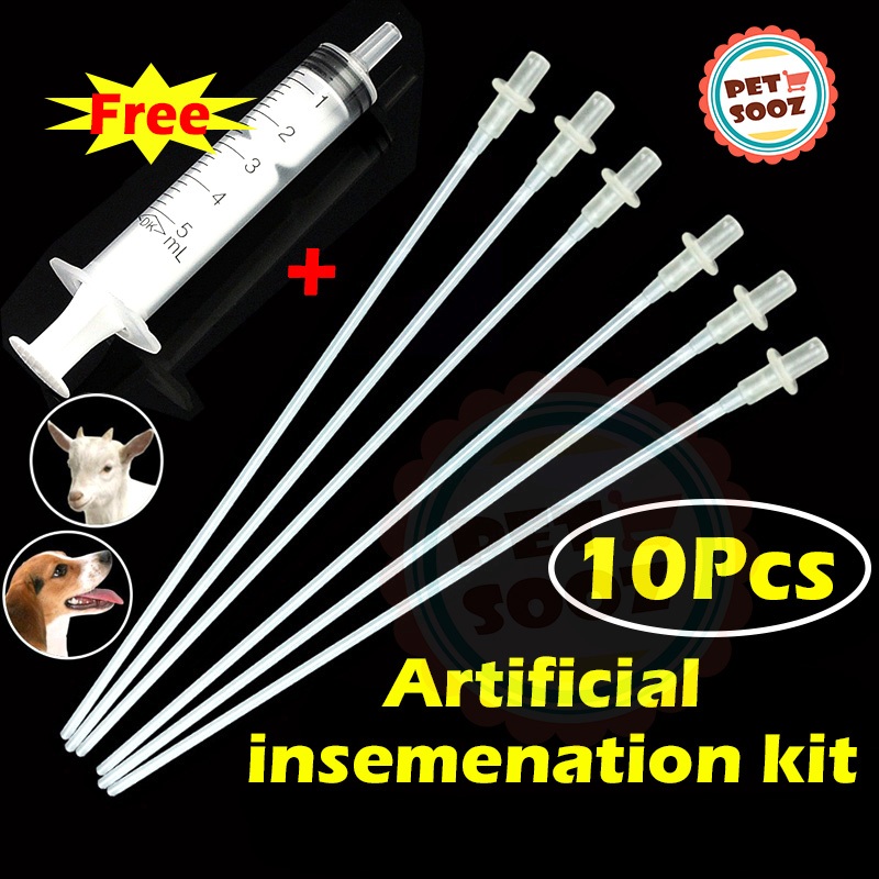 Artificial insemenation kit 10Pcs ai rod for dog goat with 5ml syringe ...