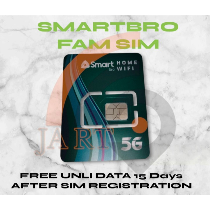 SMARTBRO FAM SIM FREE UNLIDATA 15 DAYS | Shopee Philippines
