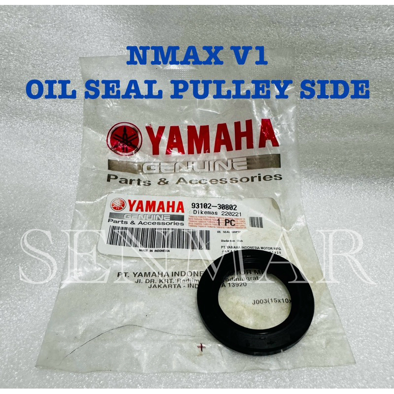 NMAX V1 OIL SEAL PULLEY SIDE 93102-30802 GENUINE YAMAHA | Shopee ...
