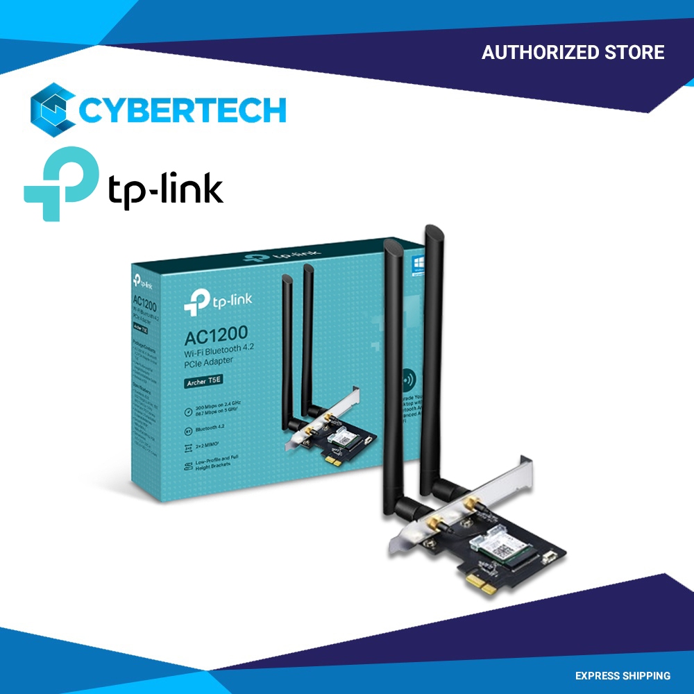 TP-LINK Archer T5E AC1200 WiFi Bluetooth 4.2 PCIe Adapter | Shopee ...