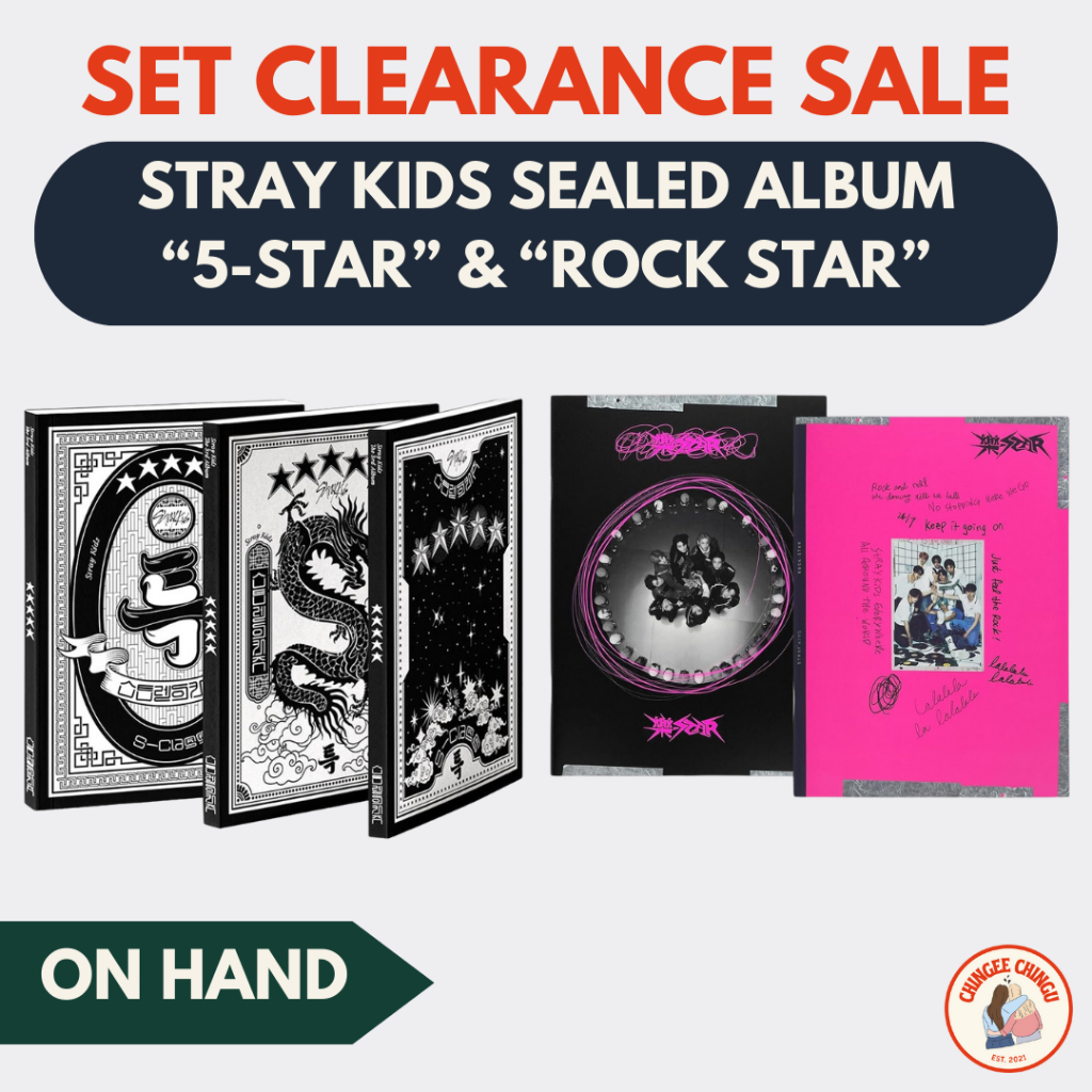 [CLEARANCE SALE SET] STRAY KIDS OFFICIAL SEALED ALBUM | SKZ 5-star Rock ...
