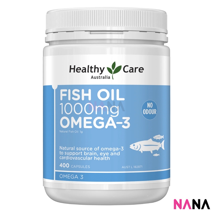 Healthy Care Fish Oil 1000mg Omega 3 400 Capsules (EXP:09 2027 ...