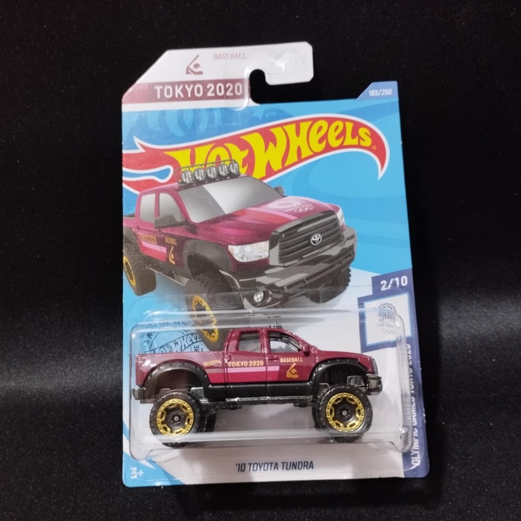 Hot Wheels Baseball Tokyo 2020 '10 Toyota Tundra (Dark Red) Olympic ...
